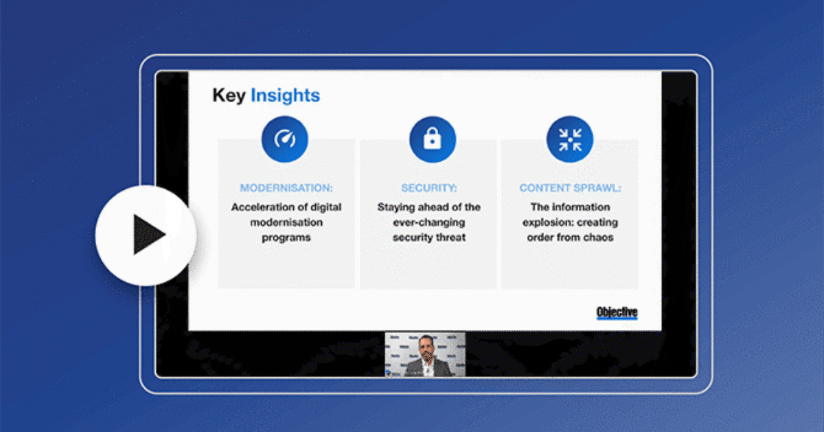 Webinar: Taming the Content Sprawl with Objective 3Sixty | Objective ...